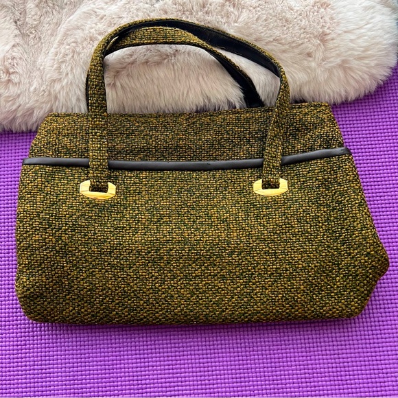 Vintage | Bags | Vintage 6s Olive Green Burlap Purse | Poshmark